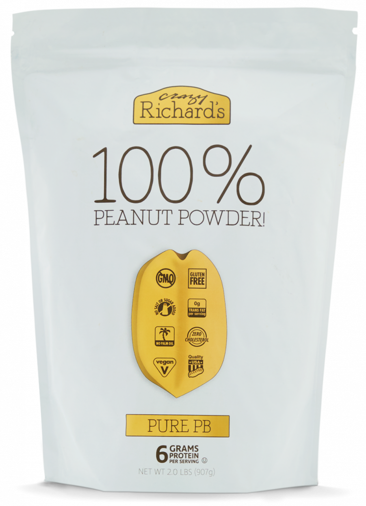 2 lb Pure Peanut Powder Bag | Crazy Richard's