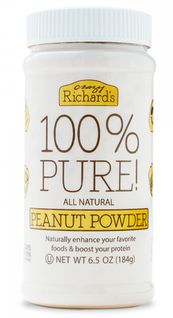 6.5 oz Pure Peanut Powder Jar | Crazy Richard's